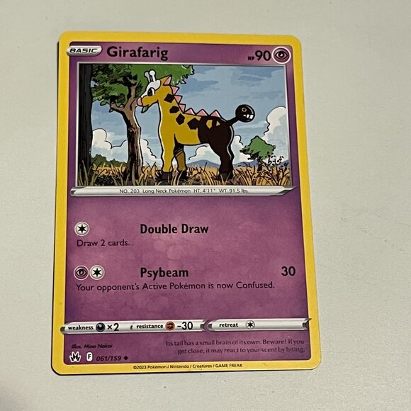 Toys | Pokemon Girafarig Trading Card | Poshmark